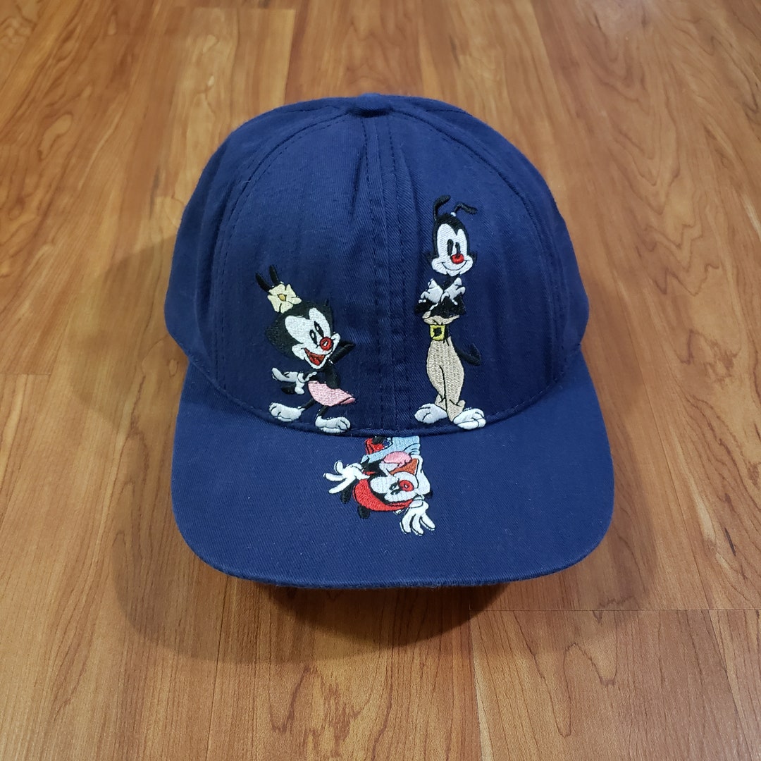 Vintage 1990s the Animaniacs Yakko Wakko Dot Snapback Blue Hat ...
