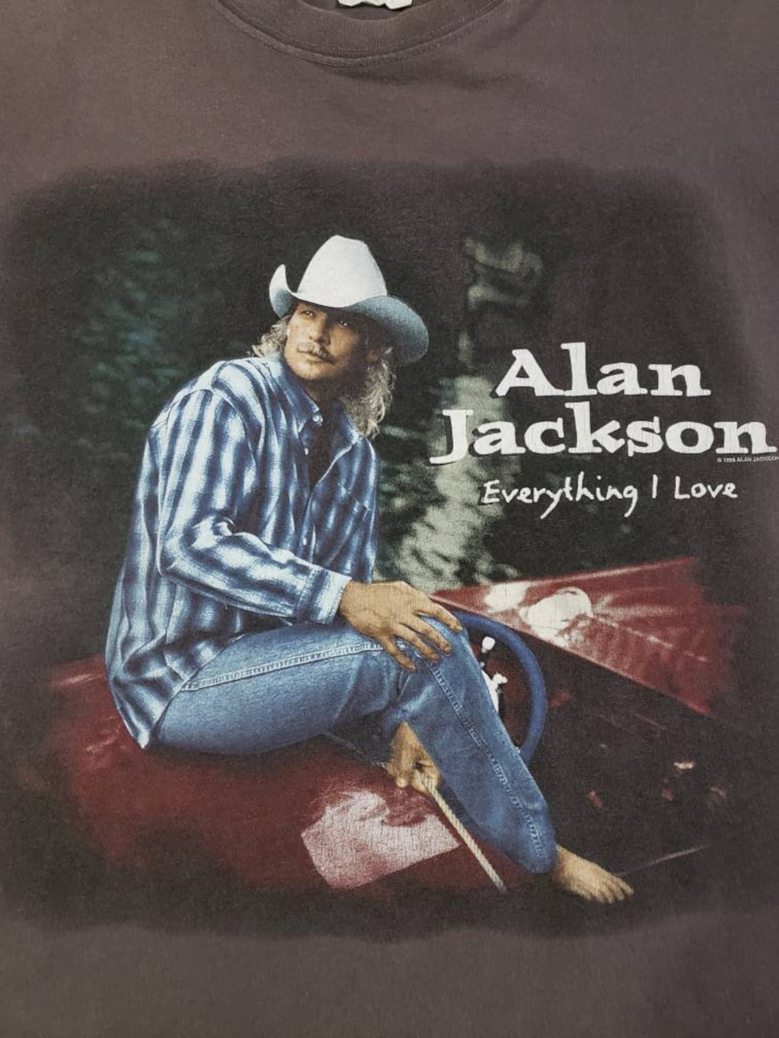 Vintage Alan Jackson Everything I Love 1996 Tour Shirt Double - Etsy