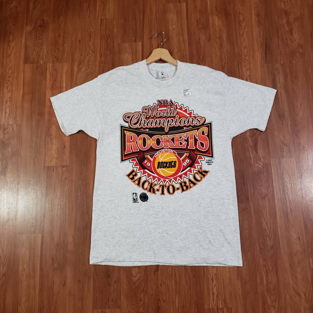 Vintage 1990's NBA World Champions Houston Rockets 1995 Back to Back ...