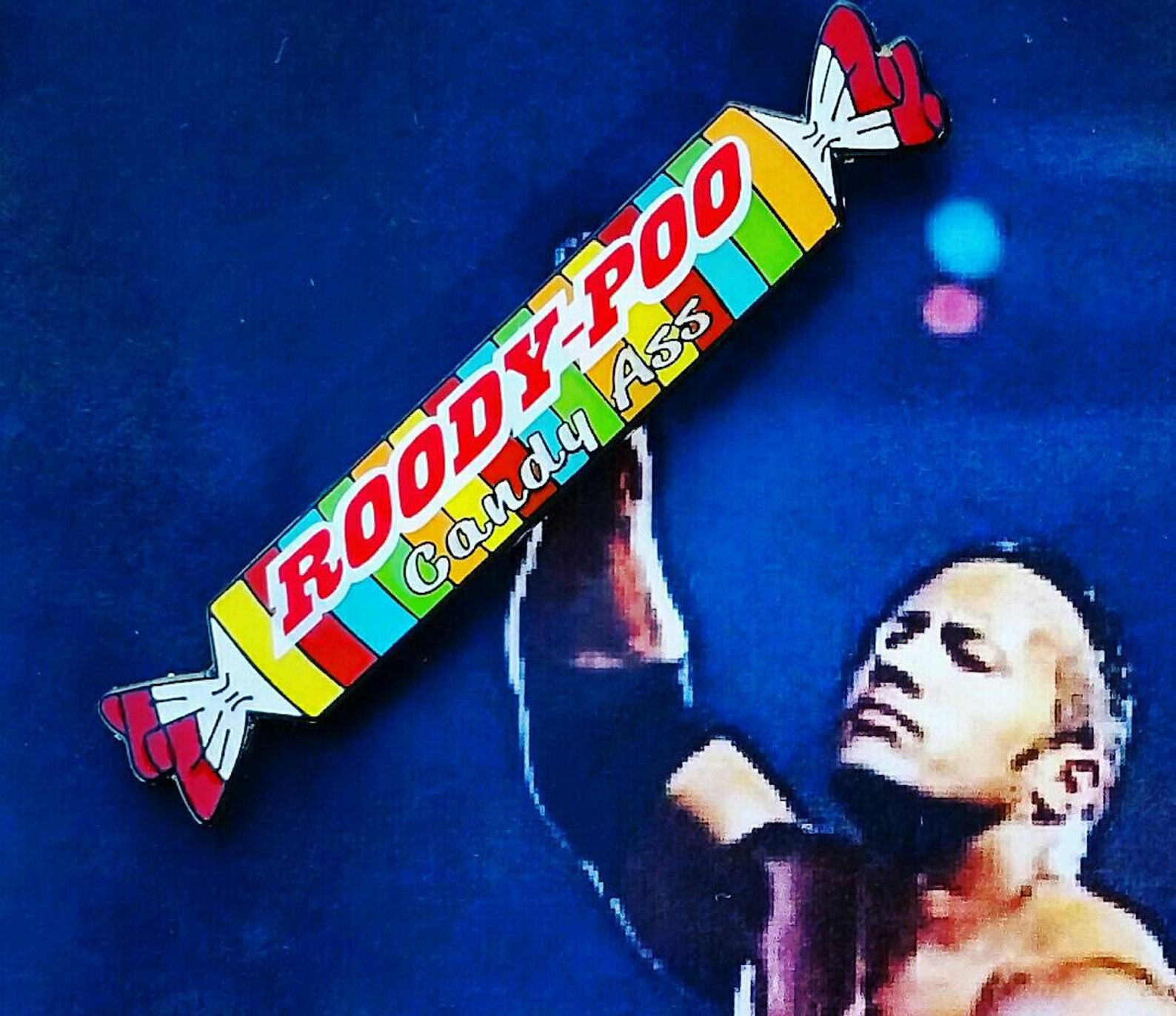 Roody-poo Candy Ass Pin the Rock Dwayne Johnson Young Rock - Etsy