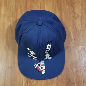 Vintage 1990s the Animaniacs Yakko Wakko Dot Snapback Blue Hat ...