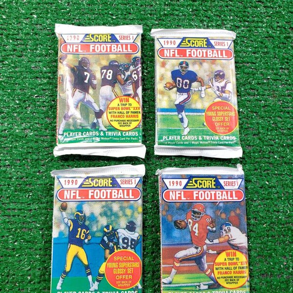 Nfl Score Cards - Etsy