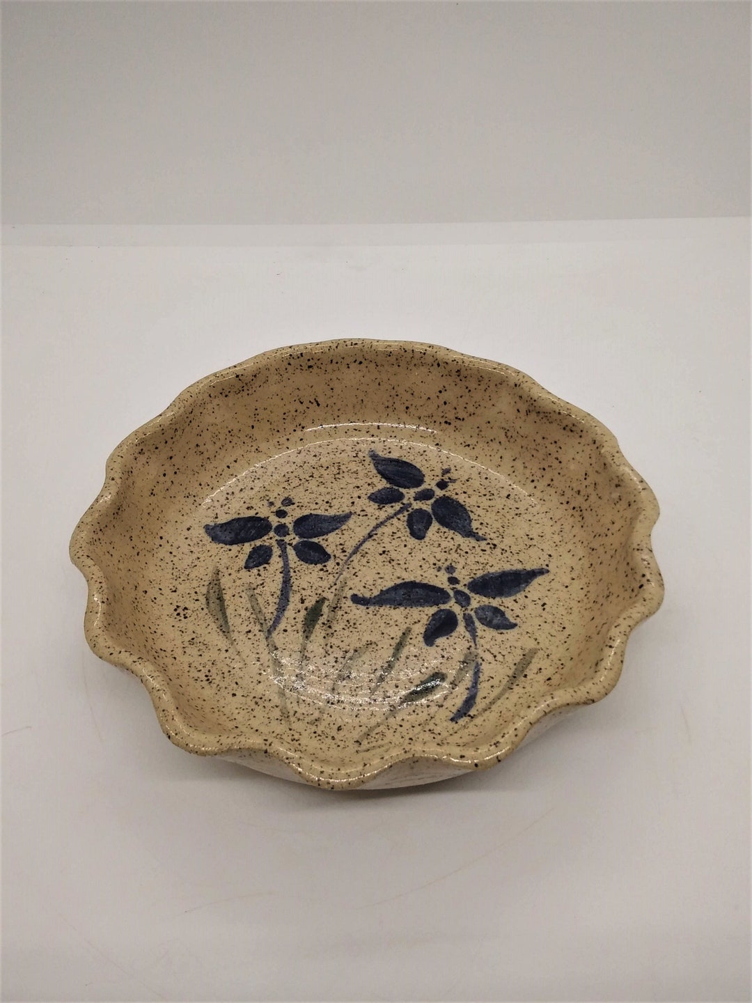 Hand Painted Stoneware Mini Pie Plate: 6 Inch Individual Quiche Dish - Etsy