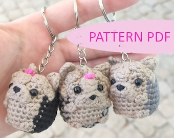 Mini Yorkie Crochet PDF PATTERN Yorkshire Terrier Yorkie Dog Amigurumi ...