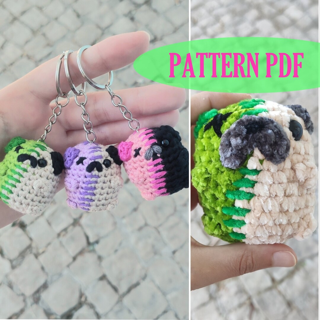 Zombie Pug Crochet PATTERN! Amigurumi Undead Dog - Etsy