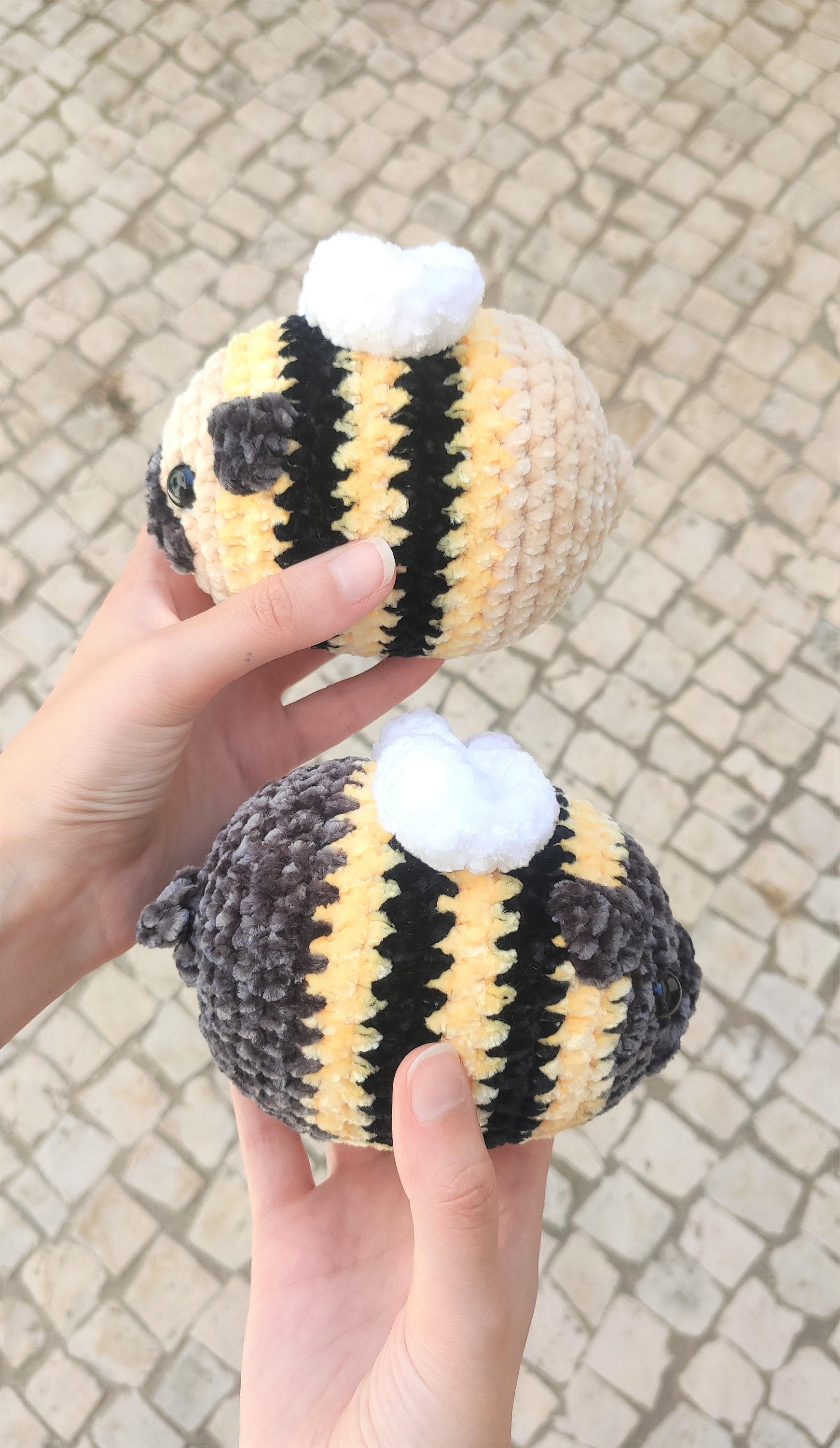 Bee Pug Plush: Handmade Crochet Stuffed Animal Pug Dog in a - Etsy