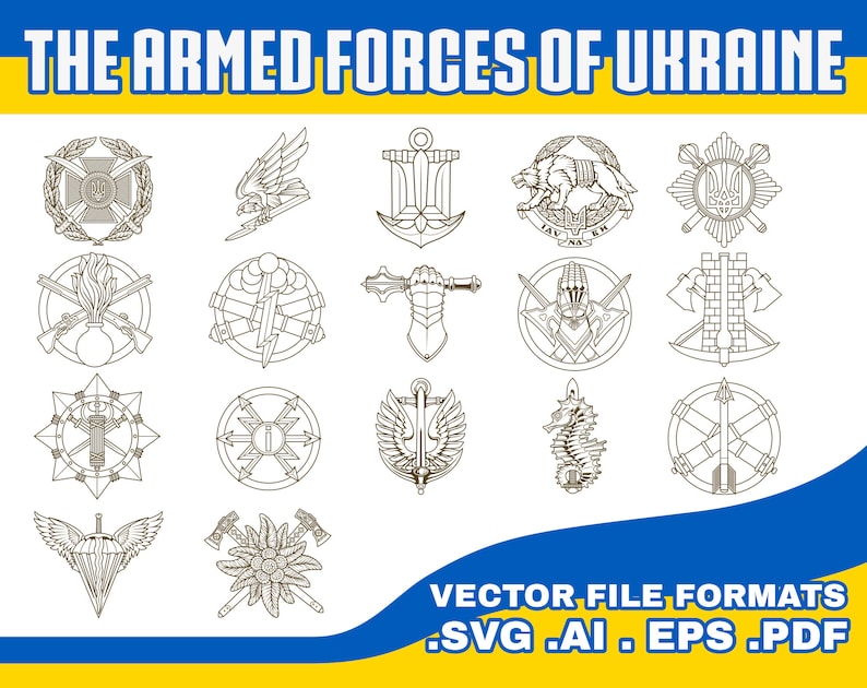 Ukraine Armed Forces SVG Military - Etsy