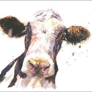 Dairy Cow PRINT Watercolour - Etsy