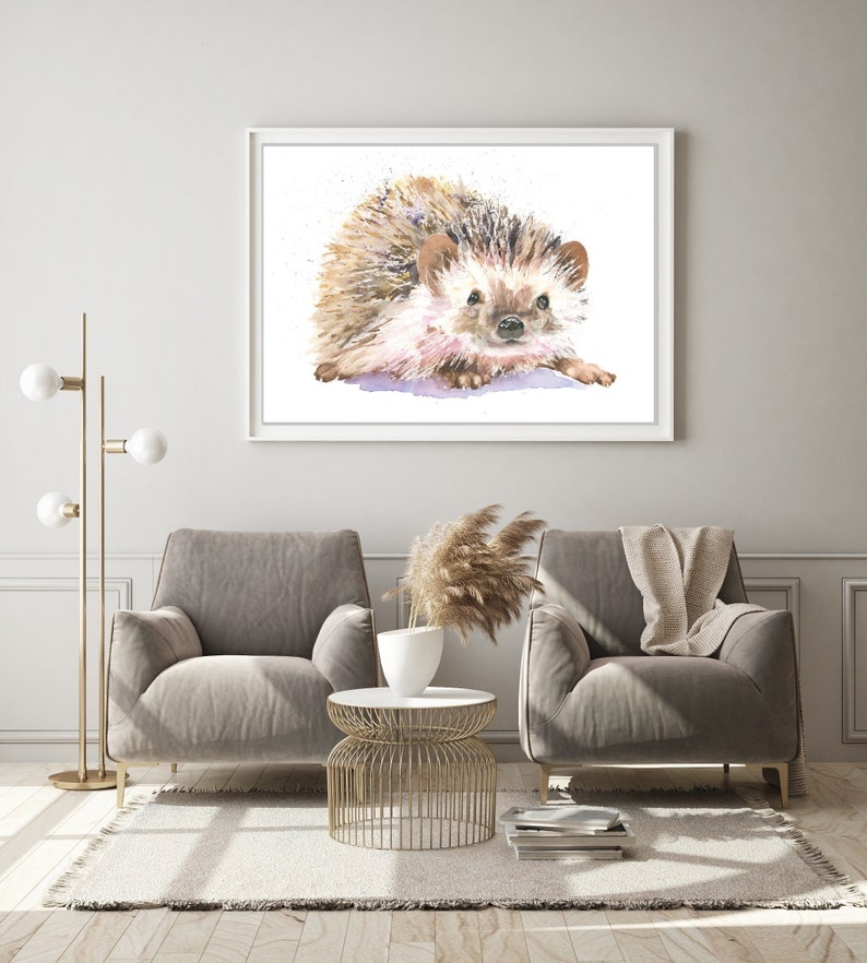 HEDGEHOG print watercolour | Etsy