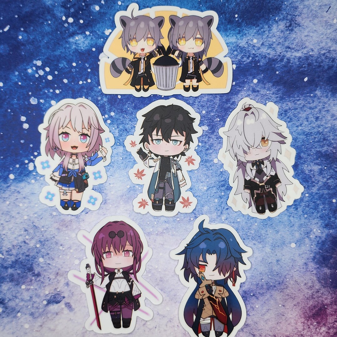 HSR Chibi Vinyl Stickers | Trailblazers | March 7th | Dan Heng | Jing ...