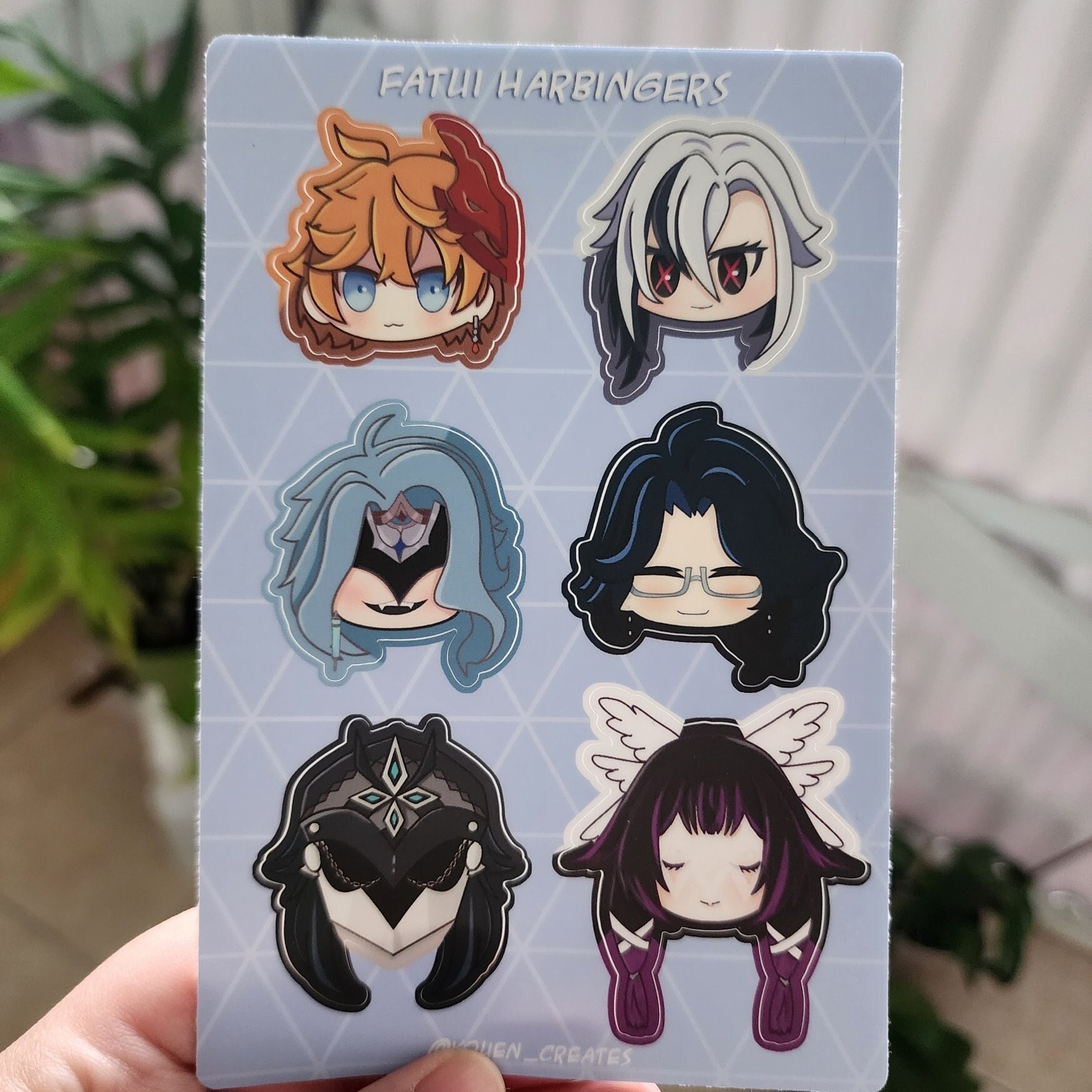 Fatui Harbingers Sticker Sheet Genshin Impact - Etsy