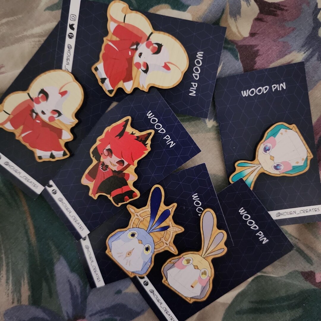 Wooden Pins HSR Origami Birds HH Chibi - Etsy