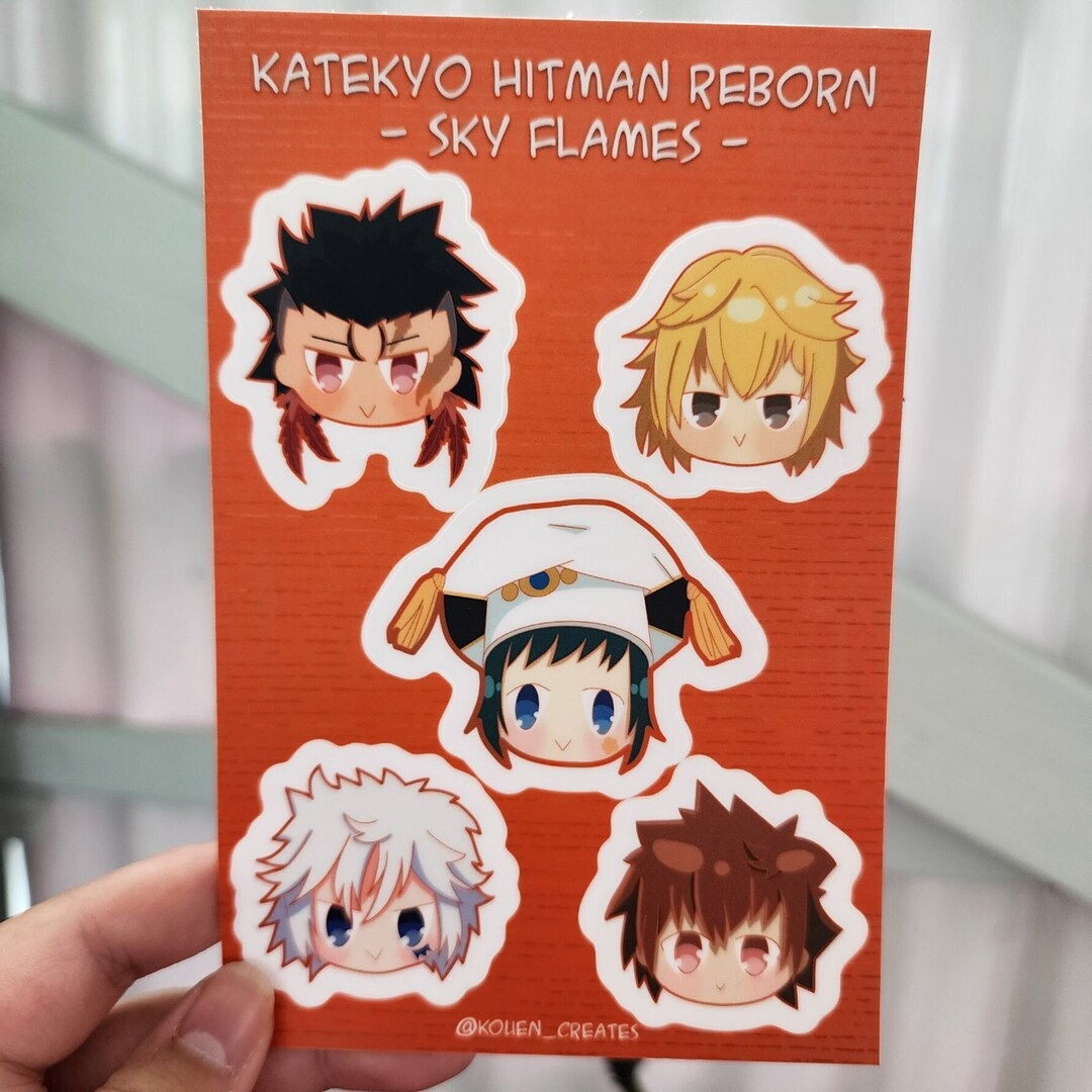 Katekyo Hitman Reborn Chibis Sticker Sheet - Etsy