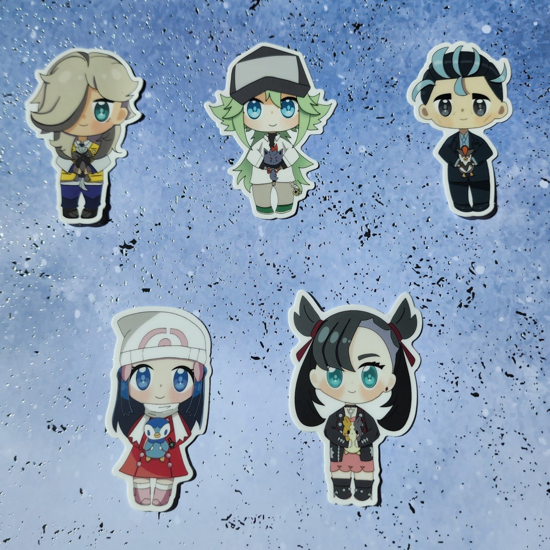 Chibi Pokemon Trainers Vinyl Sticker | N | Larry | Arven | Marnie ...