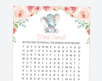Pink Word Search - Etsy
