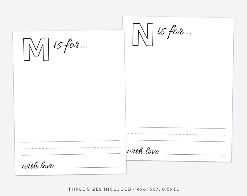 Blank Alphabet Book Baby's First ABC Book Baby's - Etsy