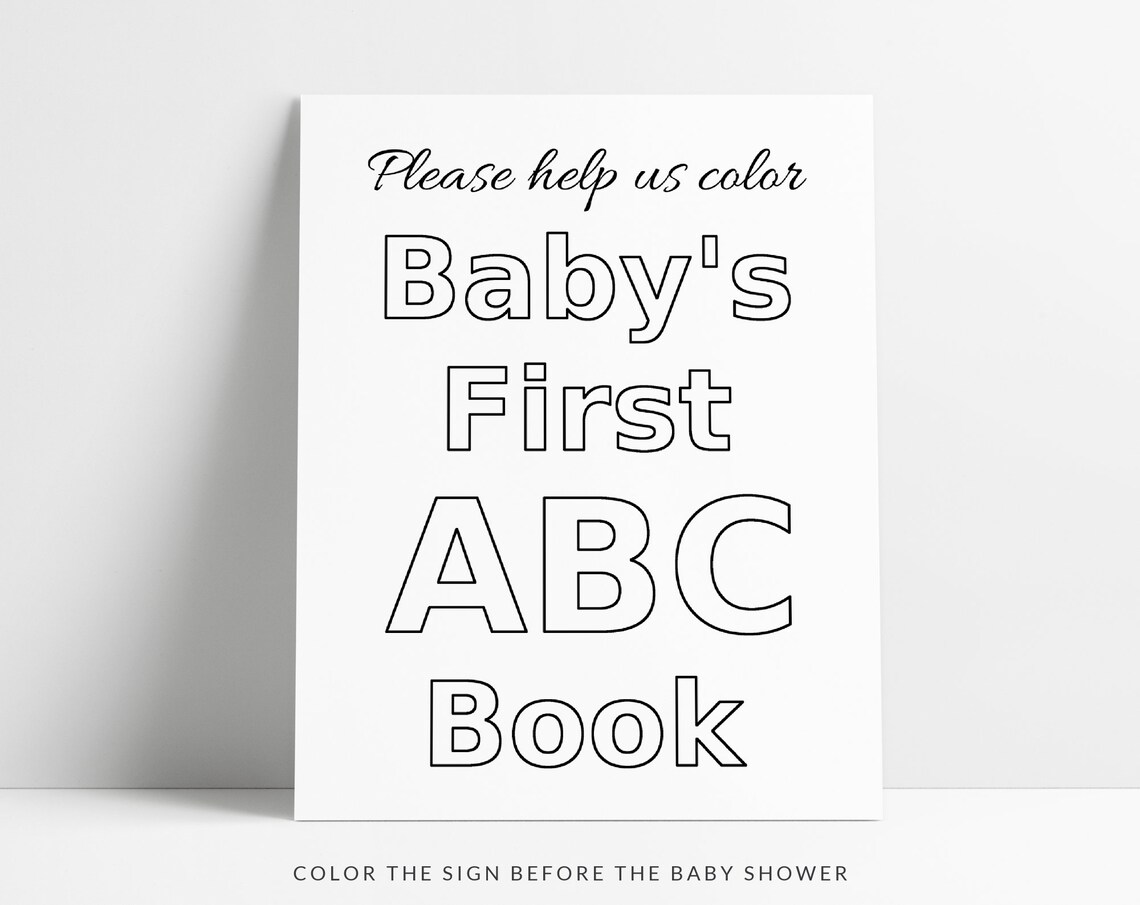 Blank Alphabet Book Baby's First ABC Book Baby's - Etsy