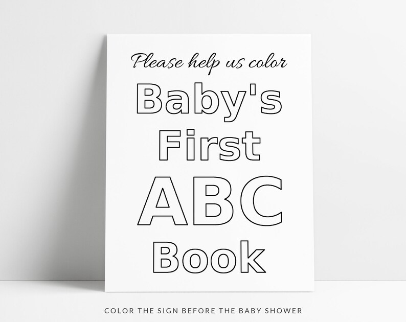 Blank Alphabet Book Baby's First ABC Book Baby's - Etsy