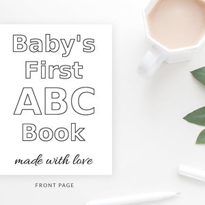 Blank Alphabet Book Baby's First ABC Book Baby's - Etsy