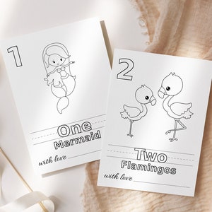 Baby's First 123 Book, Baby Shower Numbers Book, Baby Shower Coloring ...
