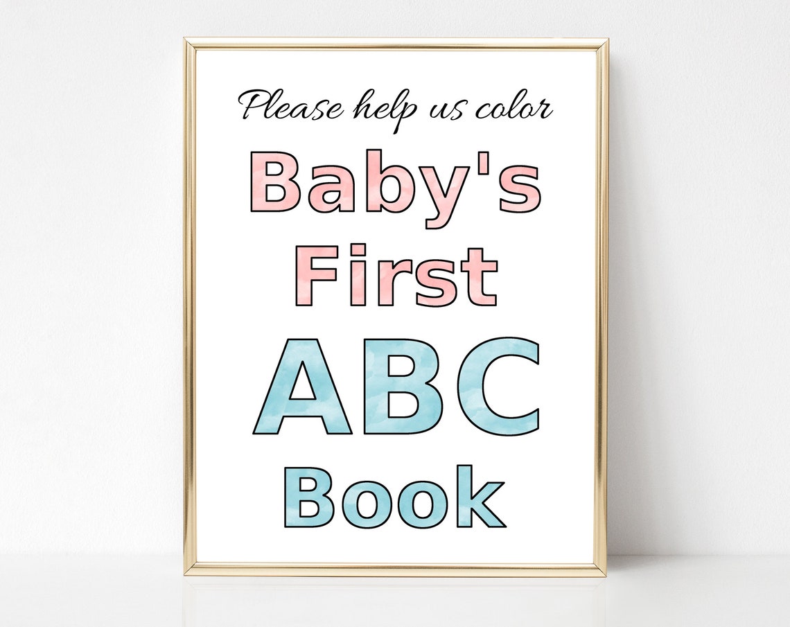 Blank Alphabet Book Baby's First ABC Book Baby's | Etsy
