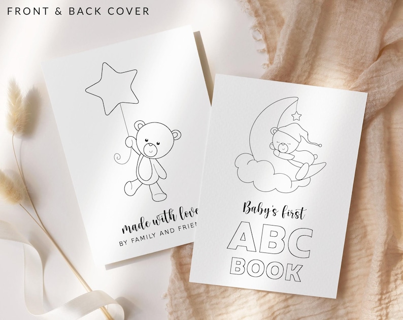 Blank Alphabet Book, Baby's First ABC Book, Baby's First Alphabet Book ...