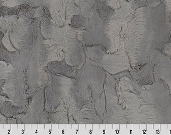 Silver Hide Luxe Minky Fabric Shannon Luxe Cuddle Minky - Etsy
