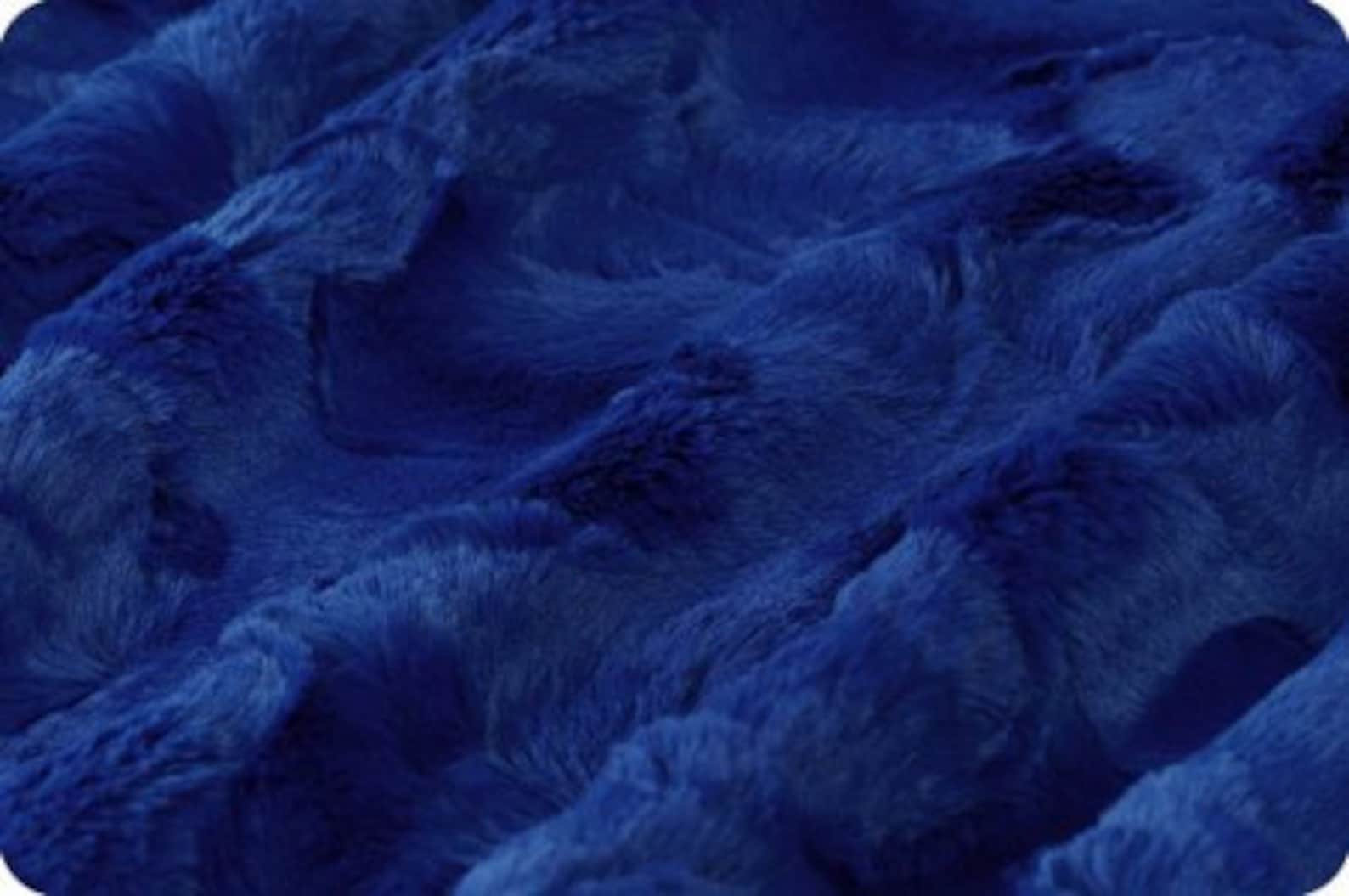 Royal Hide Luxe Minky Fabric Blue Shannon Luxe Cuddle Minky | Etsy