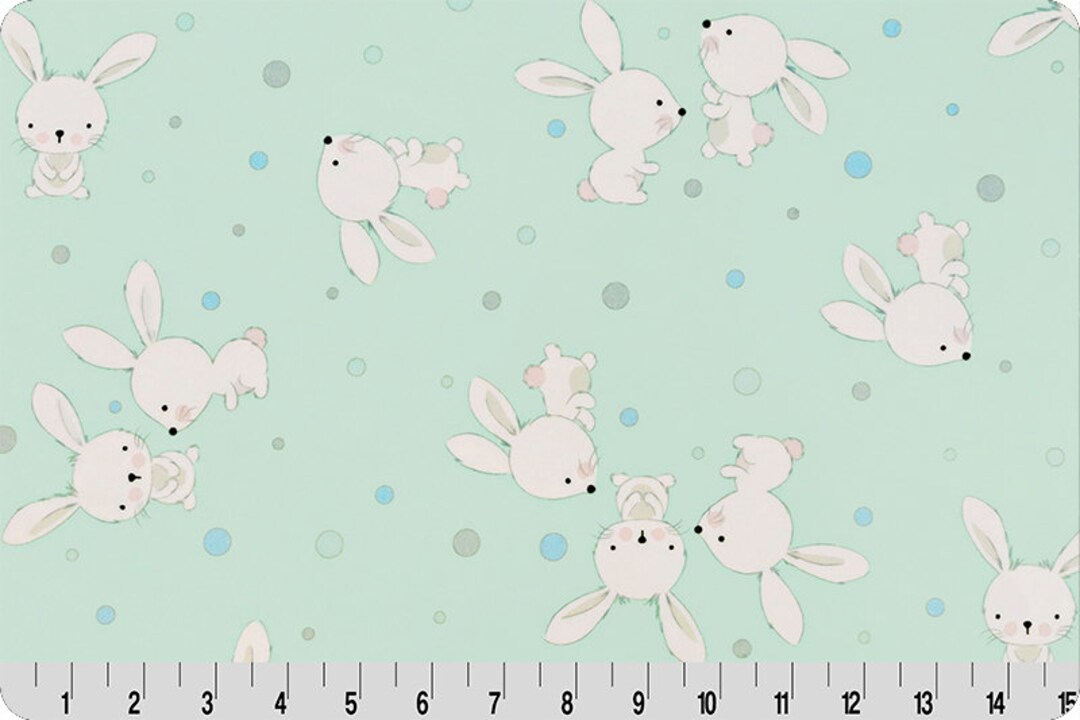 COTTONTAIL Bunny Minky Fabric Rabbit Shannon Cuddle Minky Bunny Rabbit ...