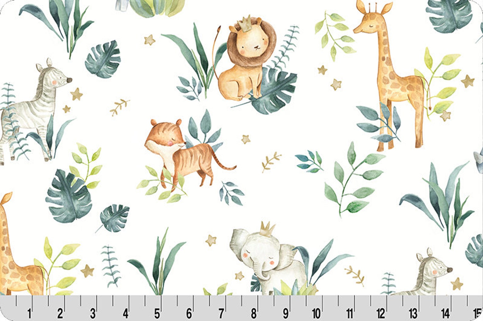 SAFARI BABIES MINKY - Shannon Cuddle Minky Safari Babies Minky Jungle ...