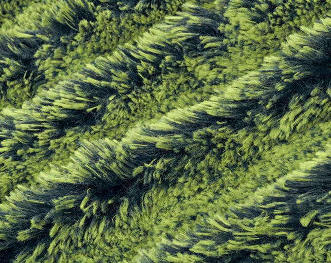 FROSTED SHAGGY Lime/navy Minky - Shannon Luxe Cuddle Frosted Shaggy ...