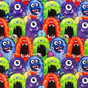MONSTERS MINKY - Shannon Cuddle Minky Monster Minky Silly Monsters ...