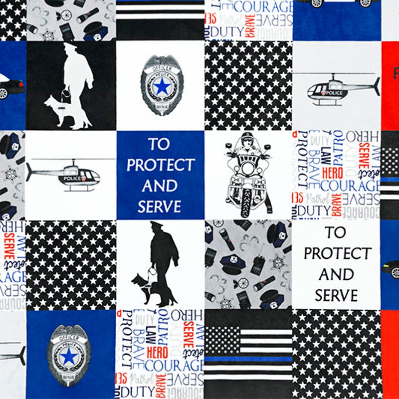Police Officer Quilt - Etsy