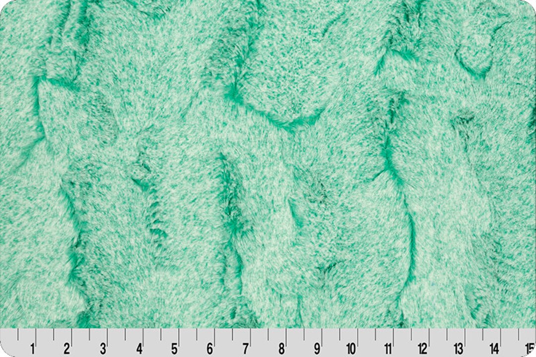 CLOVER HEATHER MINKY - Green Heather Minky - Shannon Luxe Cuddle Minky ...