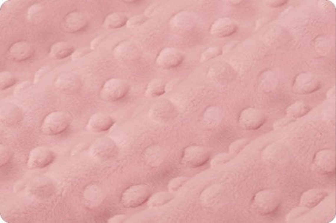 BLUSH DIMPLE MINKY Pink Shannon Cuddle Dimple Dot Blush - Etsy