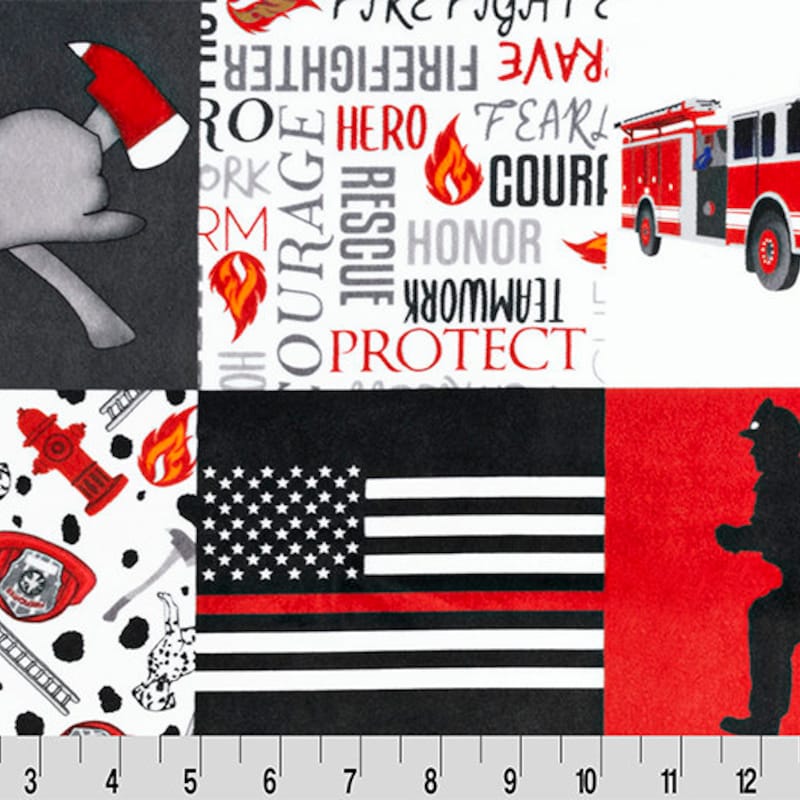 Fireman Fabric - Etsy