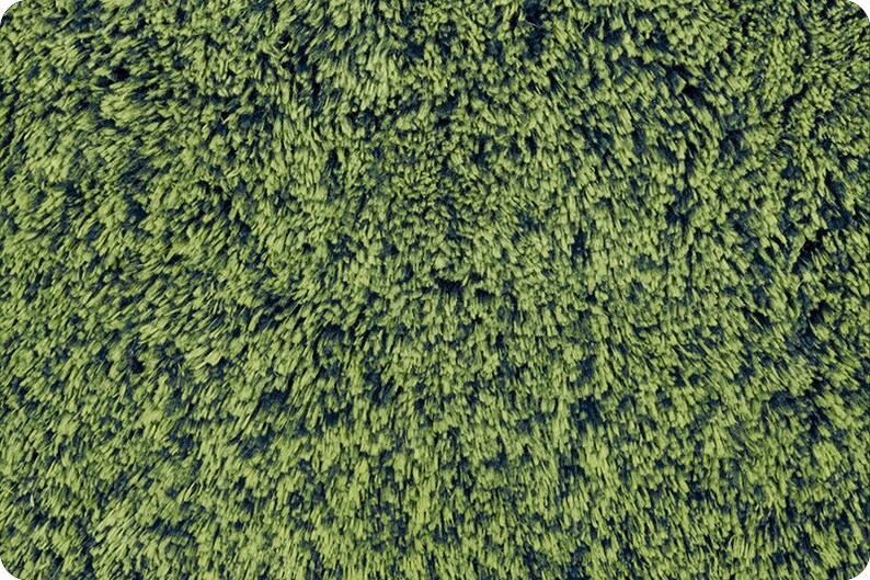 FROSTED SHAGGY Lime/navy Minky - Shannon Luxe Cuddle Frosted Shaggy ...
