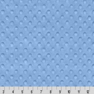 SKY DIMPLE MINKY - Sky Blue Shannon Cuddle Dimple Dot Minky - Sky Blue ...