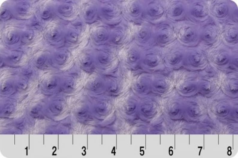 Rose Minky Fabric Lavender Shannon Luxe Cuddle Minky | Etsy