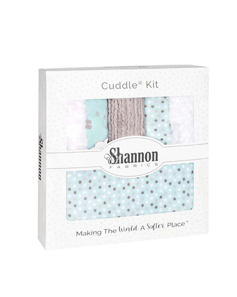 Shannon Cuddle KIT- 28"x37" Bambino Kit Sleepytime - Blue Gray Sheep ...