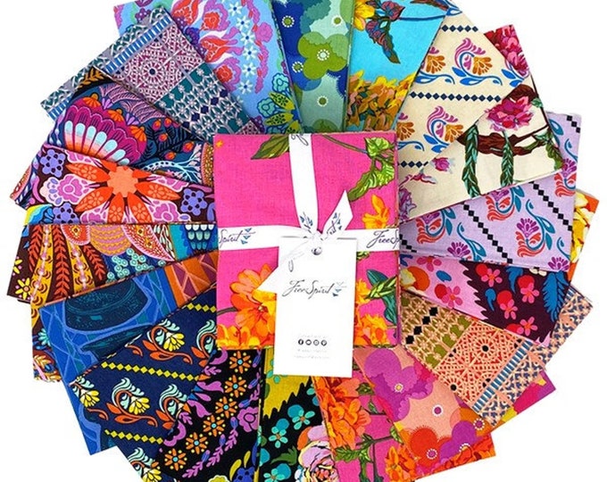 FLUENT FAT QUARTER Bundle (18) - Anna Maria Horner - Free Spirit - 18 ...