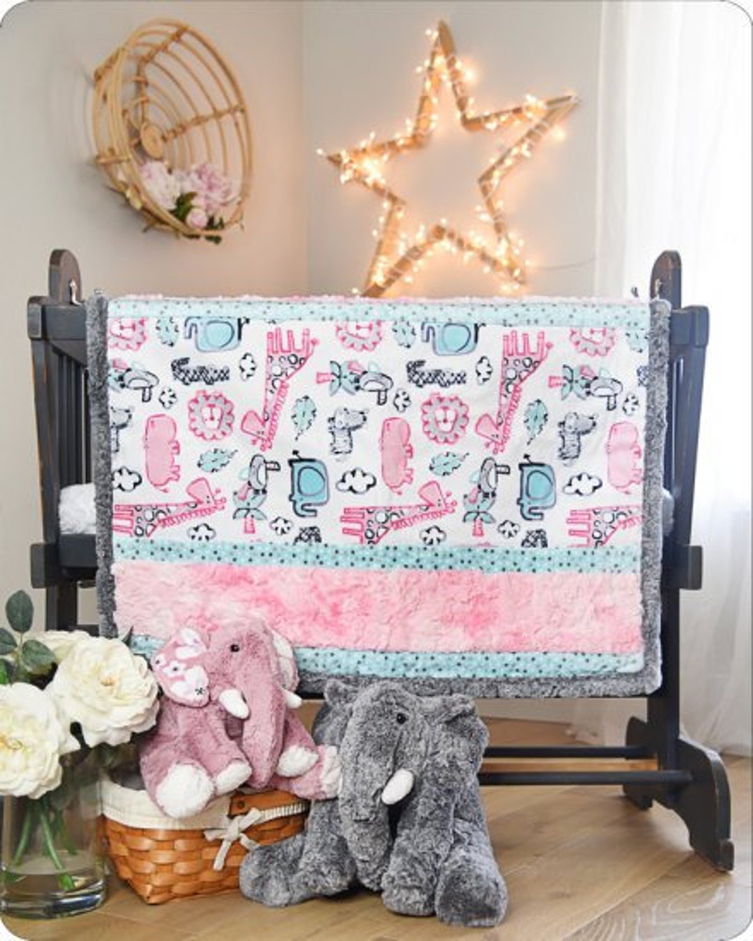 Shannon Cuddle KIT - 27"x27" Lion Around Kit Pink Wee Ones - Pink ...
