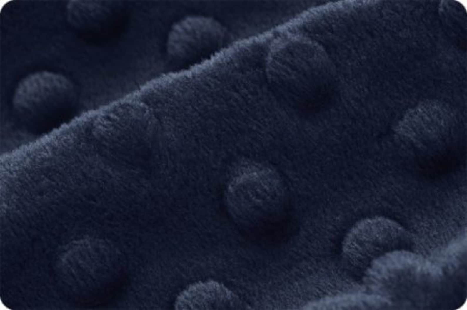 NAVY DIMPLE MINKY - Navy Shannon Cuddle Dimple Dot Minky - Navy Blue ...