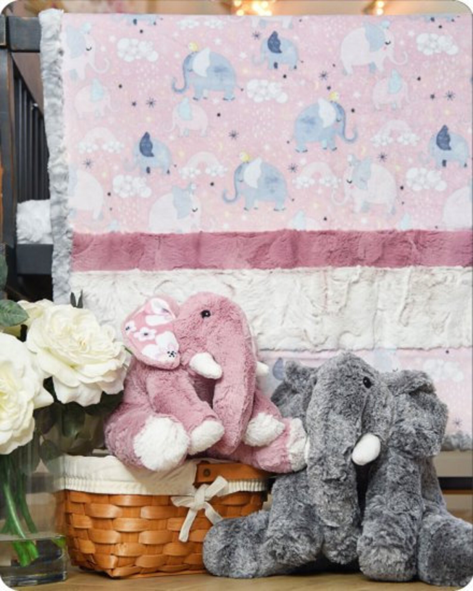 Shannon Cuddle KIT - 28"x37" Bambino Kit Ear for You - Rose Gray ...