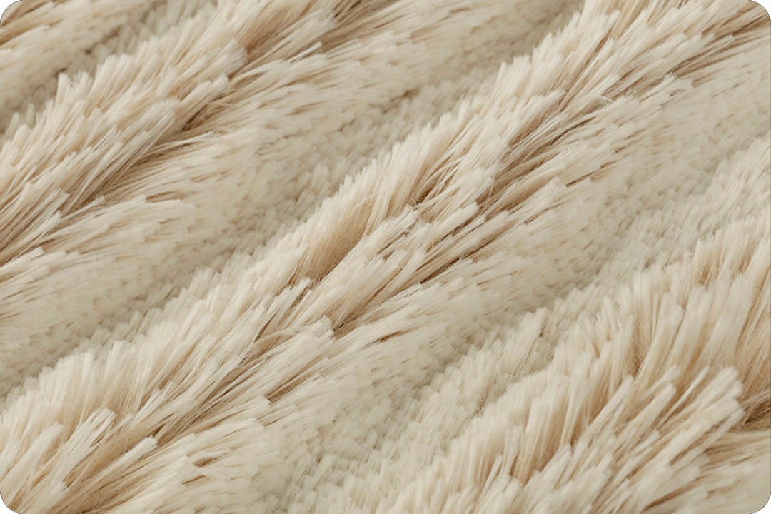 FROSTED SHAGGY SAND Minky - Shannon Luxe Cuddle Frosted Shaggy Minky ...