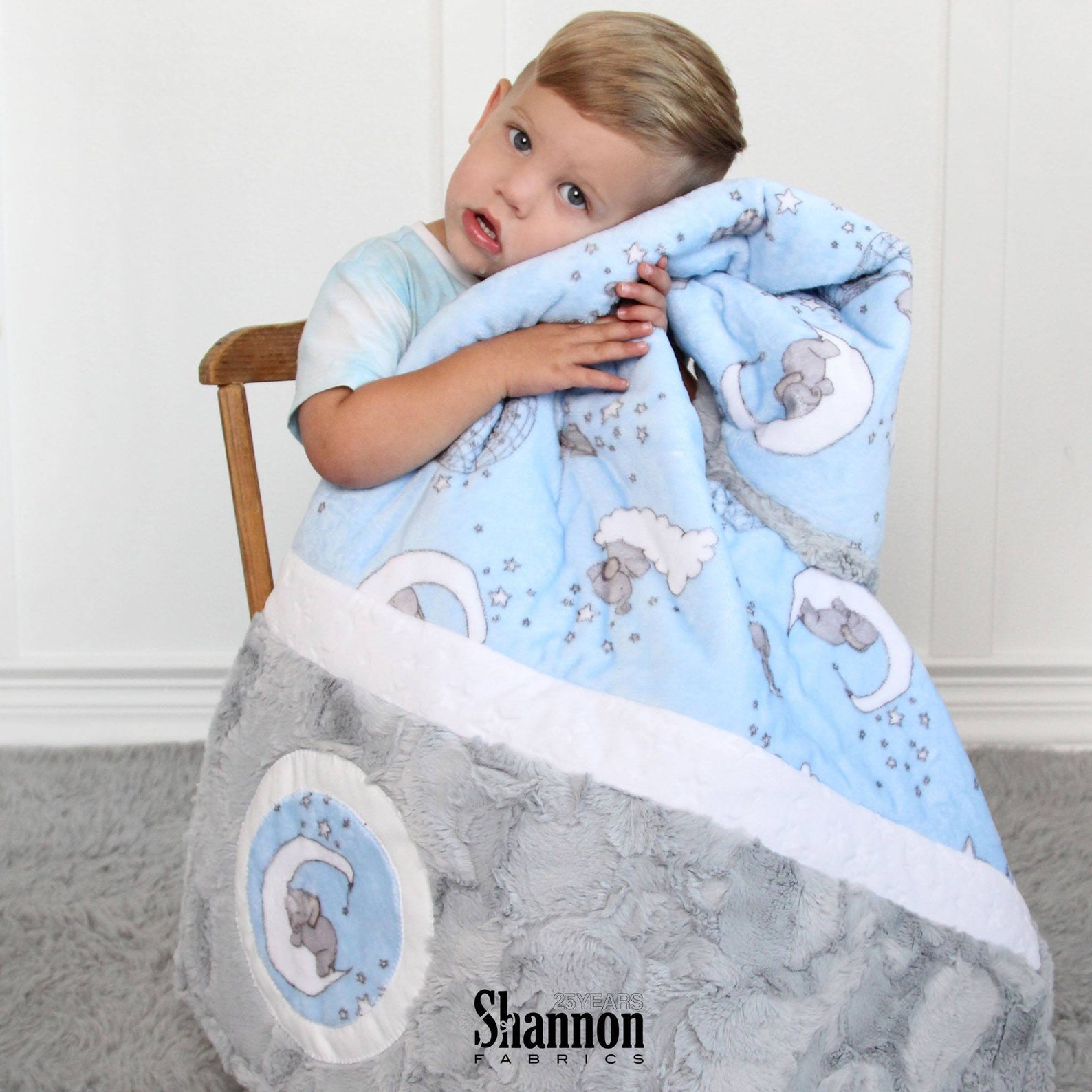 Dream Big Minky Fabric Blue Shannon Cuddle Minky Dream Big | Etsy