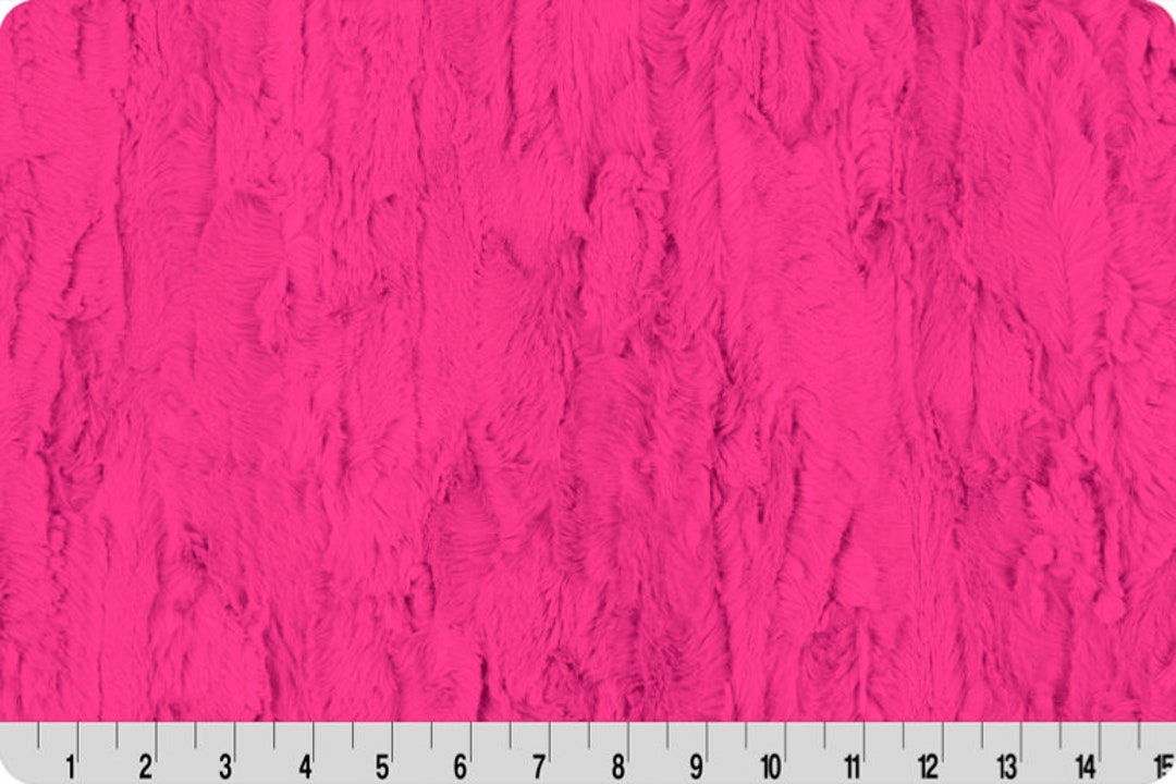 THINK PINK WILLOW Minky - Bright Pink Shannon Luxe Cuddle Minky Hot ...