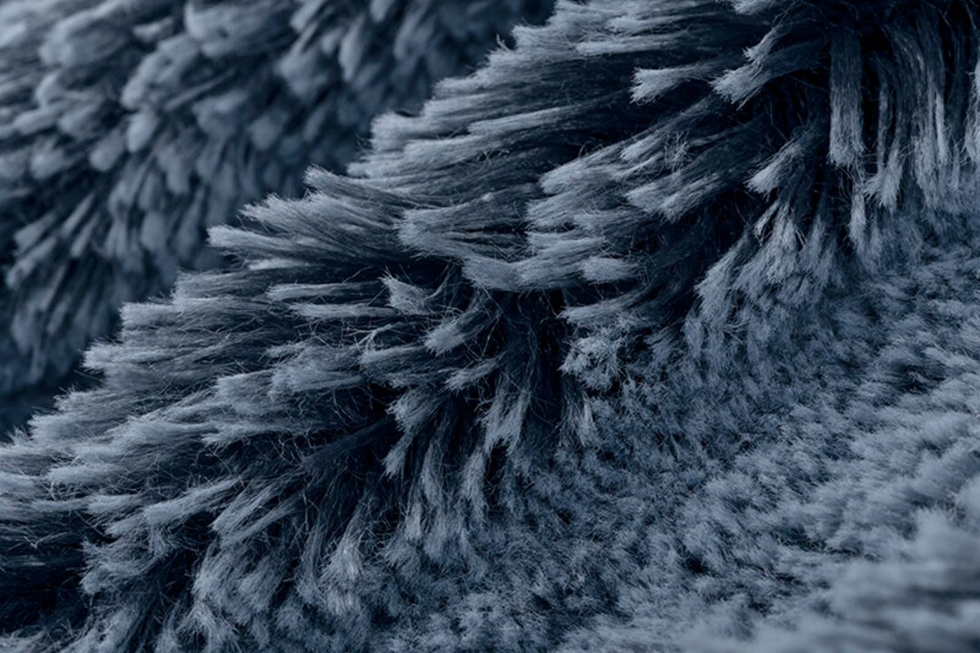FROSTED SHAGGY Navy BLUEBELL Minky - Shannon Luxe Cuddle Frosted Shaggy ...