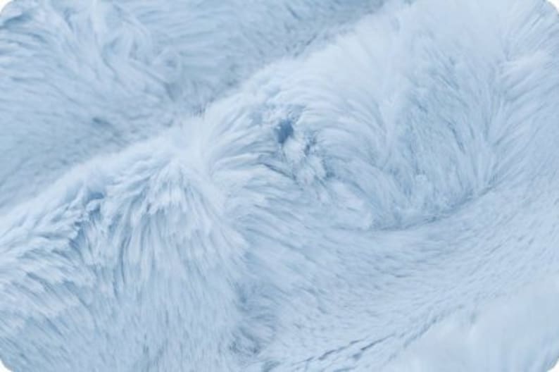 Baby Blue Hide Luxe Minky Fabric Shannon Luxe Cuddle Minky - Etsy