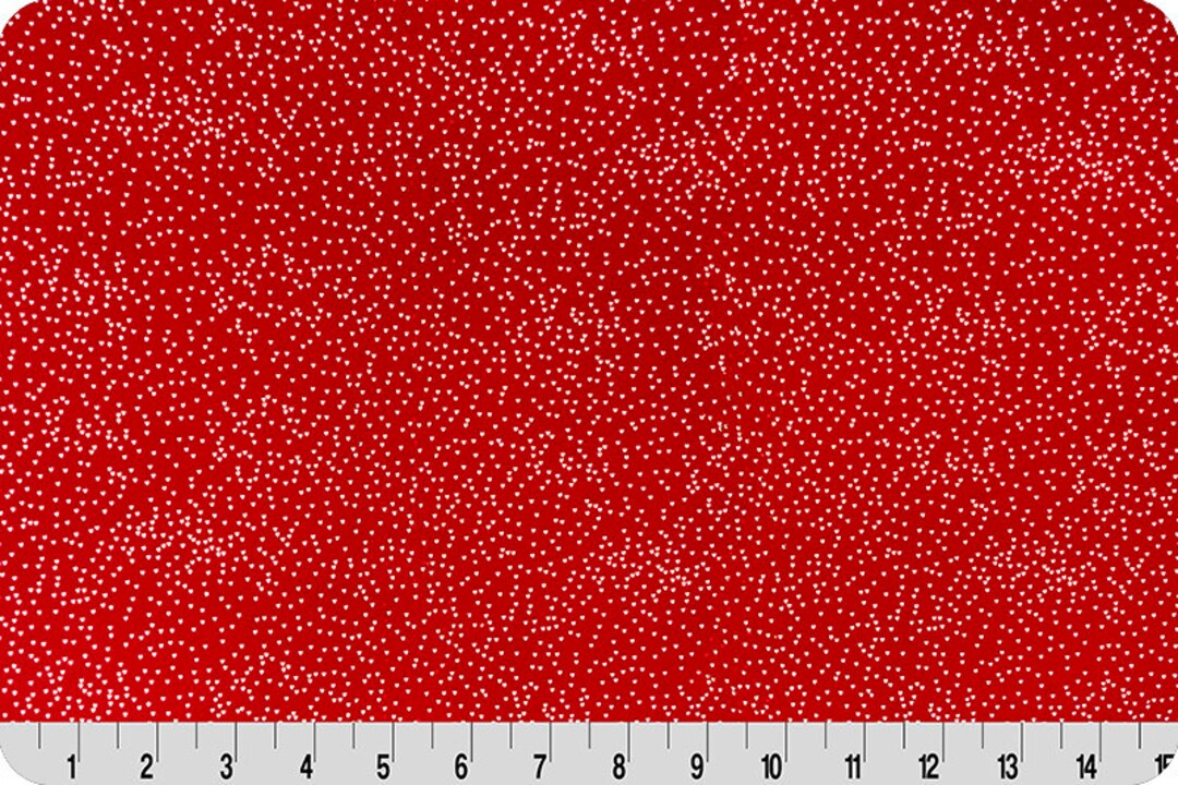 SPARKLE GLITTER Minky SCARLET Silver - Scarlet Red Glitter Minky ...